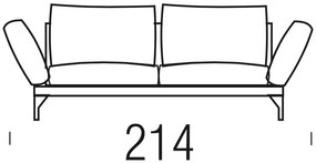 Beltá / Frajumar designové sedačky Asso 214cm