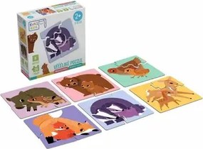 KukiKuk 80005 Véééliké puzzle Mláďata s mámou / od 2 let