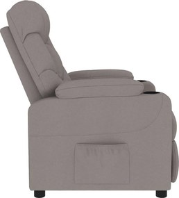 Masážní křeslo taupe textil 339100