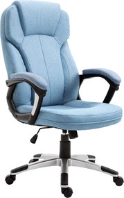 Vinsetto Kancelářská židle Počítačová židle Otočná židle Výškově nastavitelná Houpací funkce s opěrkou hlavy a polstrovanými područkami Ergonomická Sv
