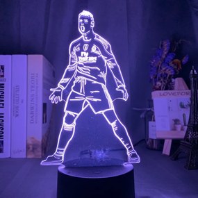 3D LED Lampička Cristiano Ronaldo pro fotbalisty