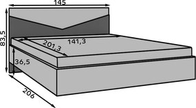 ADRK Furniture Postel 140 Atson