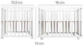 Bílá dětská ohrádka 100x75 cm Sternenzauber – Roba