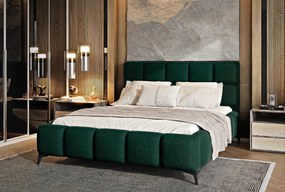 Eltap Čalouněná postel Mist Materiál a barva potahu: Lukso 35 - tmavě zelená, Rozměry (cm): 140x200