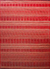 BE Koberec Saran G001 RED - červený obdélníkový Rozměr: 60x100 cm