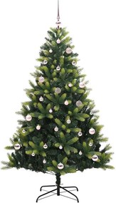Umělý zavěšený vánoční stromeček 150 LED Zelená 150 cm PVC a PE 3395984