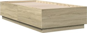 Rám postele dub sonoma 90 x 190 cm kompozitní dřevo 3209753