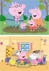 EDUCA Puzzle Prasátko Peppa (20327) / 2x48 dílků / od 3 let