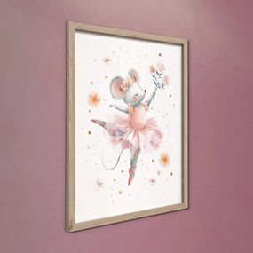 Dětský obrázek 30x40 cm Mouse Ballerina – Styler