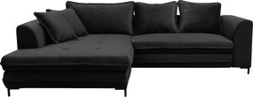 XXXLutz ROHOVÁ SEDAČKA, textil, černá Livetastic - Sedací soupravy - 001574004318