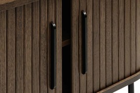 Designový TV stolek Vasiliy 120 cm kouřový dub