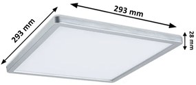 Paulmann 70994 Atria Shine, matně chromové stropní LED svítidlo s korónou, 16W LED 3000K, 29x29cm
