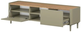TV stolek Elivo 170 cm na nožkách - eukalyptus / dub baltic dune