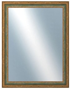 DANTIK - Zarámované zrcadlo - rozměr s rámem cca 70x90 cm z lišty HRAD zelená (3005)