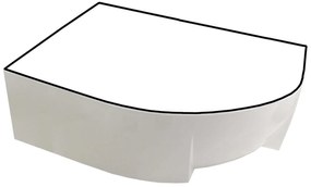 Ravak - Čelní panel k vaně Rosa 95, 1600 mm, levý, bílá CZ57100A00