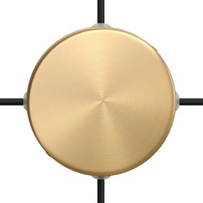 creative cables Smart válcový kovový stropní baldachýn se 4 bočními otvory Barva komponentu: Černá perleť