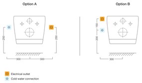 Sapho, BLOOMING elektronický bidet s dálkovým ovládáním, NB-R770D