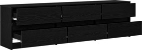 TV jednotky 180 x 34 x 50 cm Černý dub Kompozitní dřevo 3385630
