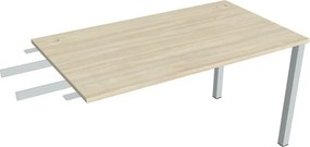 Hobis Kancelářský stůl řetězící do úhlu Hobis US 1400 RU, deskaakát, bílá RAL 9016
