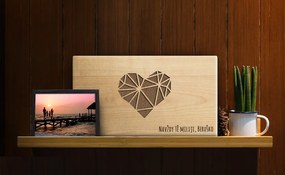 Ahome Ahome CZ Prkénko Srdce 35 x 20 x 1,9 cm