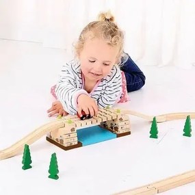 Bigjigs Rail Houpací most přes řeku / od 3 let