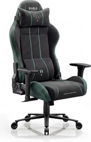 Látková herní židle černý-zelený Normal Size: Diablo X-One 2.0 Forest Green