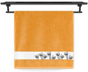 Dětský ručník Veba NORA tisk Šneci oranžová Velikost: 50x100 cm