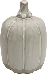 Béžová porcelánová dekorace dýně Pumpkin L - Ø 11*15 cm