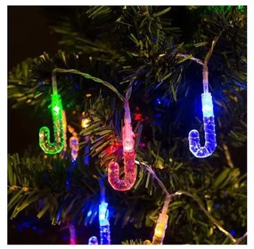 Family | LED Vánoční řetěz 20xLED 2,25m multicolor hůlka | LC3381
