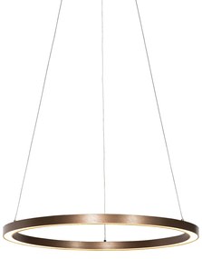 Bronzová závěsná lampa 60 cm včetně LED 3-stupňové stmívatelné - Girello