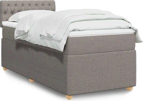 Box spring postel s matrací taupe 100 x 200 cm textil 3287378