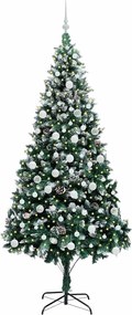 Umělý vánoční stromeček Zelená 210 cm PVC, ocel a plast 3396276