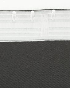 Hotový závěs BASIC s řasící páskou 140x260cm černý