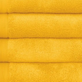 SCANquilt modalový ručník MODAL SOFT žlutá osuška 100 x 150 cm