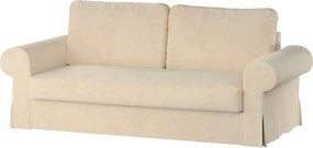 Potah na pohovku IKEA Backabro,  3-místná, rozkládací barva ekr látka lesklé, sametová