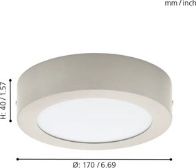 Eglo 78213 - LED Stropní svítidlo FUEVA LED/10,9W/230V