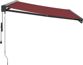 Automatická zatahovací markýza burgundská 350 x 250 cm 3215329