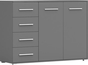 IDZ Komoda FRIDA 2D4S 01, 135 cm Grafit