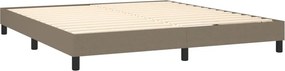 Box spring postel s matrací taupe 180x200 cm textil 3140077