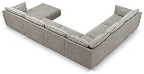 Světle šedá rohová pohovka (levý roh) Vanda – Mazzini Sofas