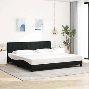 Rám postele bez matrace Hanko černý 200 x 200 cm textil 3310414