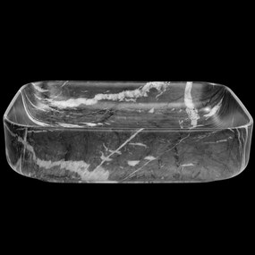 Invena Florina, umyvadlo na desku 510x400x130 mm, imitace kamene, INV-CE-40-723-C