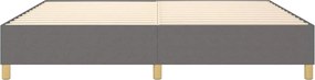 Rám postele s boxspringem tmavě šedý 200 x 200 cm textil 3120986