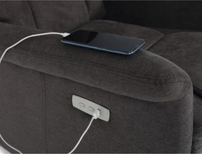 Polohovací křeslo hnědé elektrické TV-925 BR2