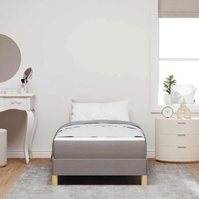 Postel s boxspringem Taupe 100 x 200 cm textil 3398546