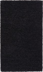 Koupelnový kobereček Loa 70 x 120 cm černý