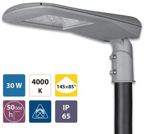 LED svítidlo veřejného osvětlení McLED Street 30W  4000K neutrální bílá ML-521.001.09.0