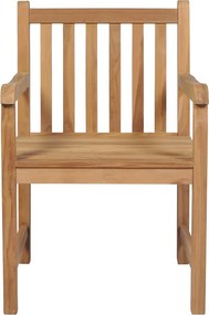 Zahradní židle 2 ks antracitové podušky masivní teak 3062745