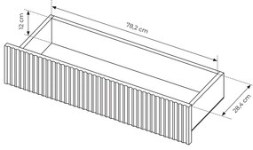 SENSO c | komoda 187 2D3S | 187,1 cm | černá