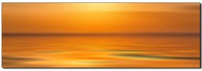 Obraz na plátně - Klidné moře při západu slunce - panoráma 5280A (105x35 cm)